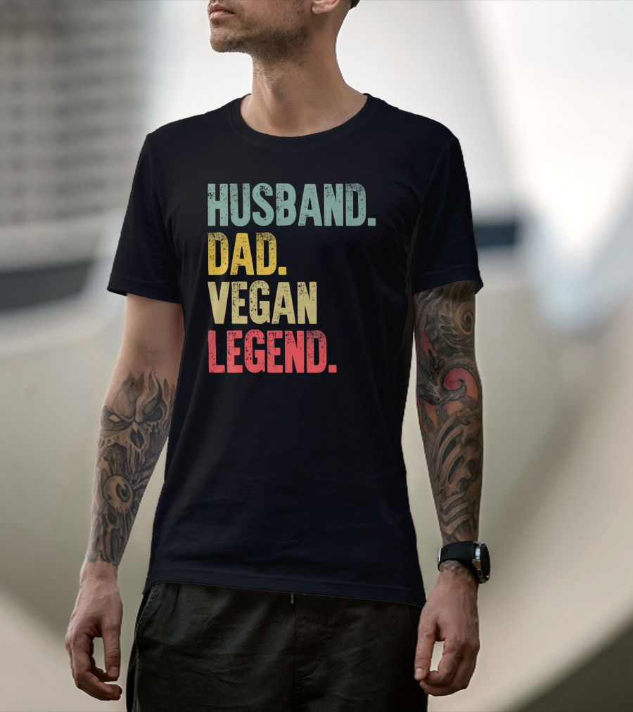 Husband Dad Vegan Legend T-Shirt