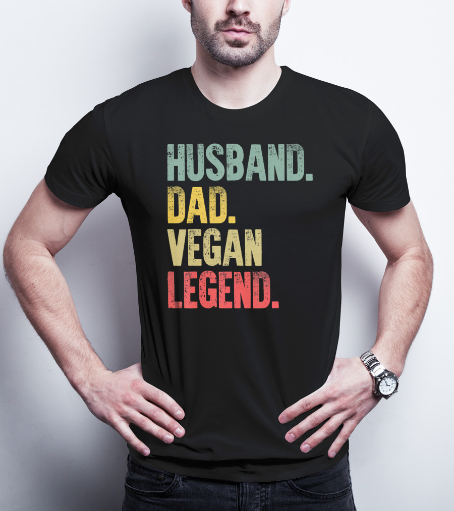 Husband Dad Vegan Legend T-Shirt