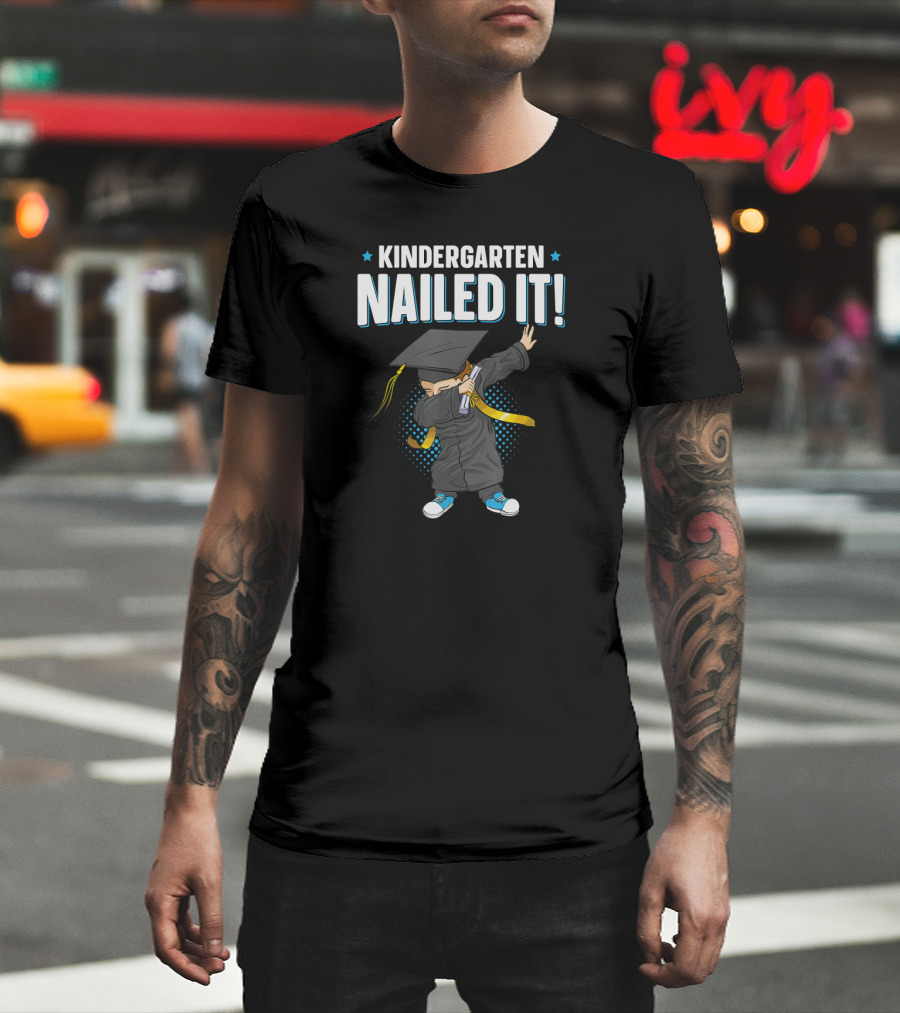 Kindergarten Graduation Nailed It Dabbing Kid T-Shirt
