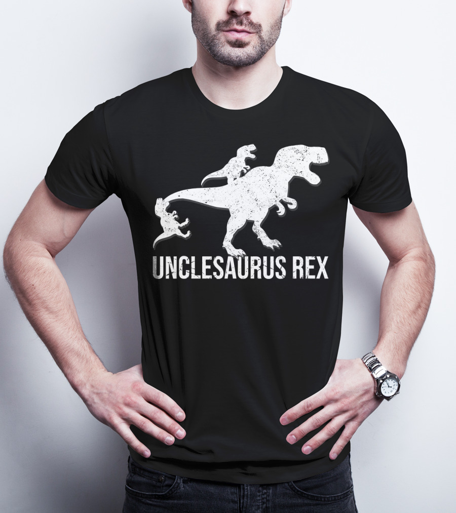 Unclesaurus Rex 2 Kids Funny Uncle Dinosaur T-Shirt