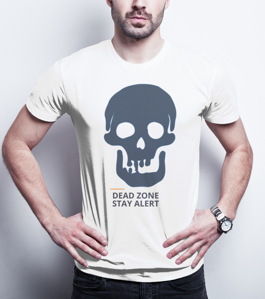 Dead Zone Stay Alert Skull Warning T-Shirt