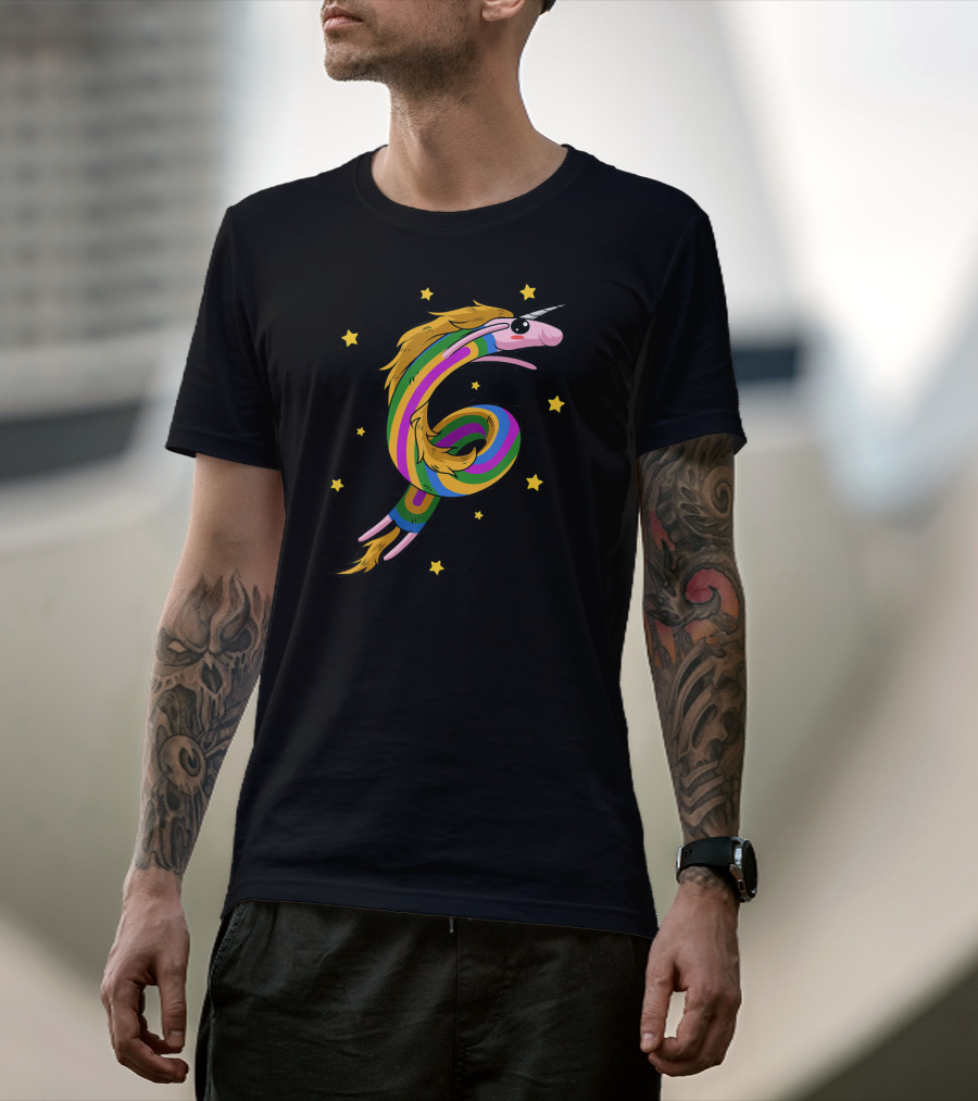 Rainicorn Unicorn Rainbow Star Party Adventure T-Shirt