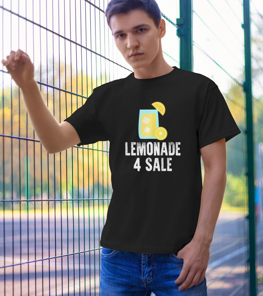 Lemonade 4 Sale Cool Iced Drink With Lemon Slices T-Shirt