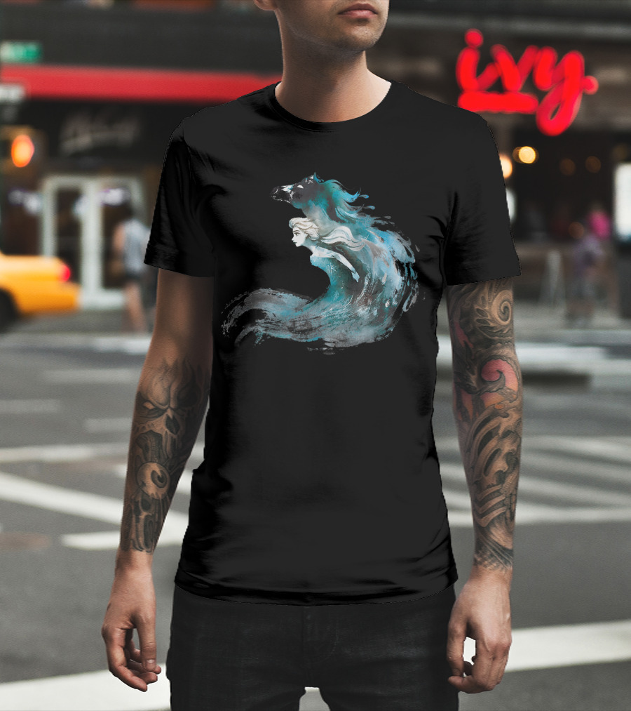 Disney Frozen 2 Elsa And The Nokk Magic Water Spirit T-Shirt