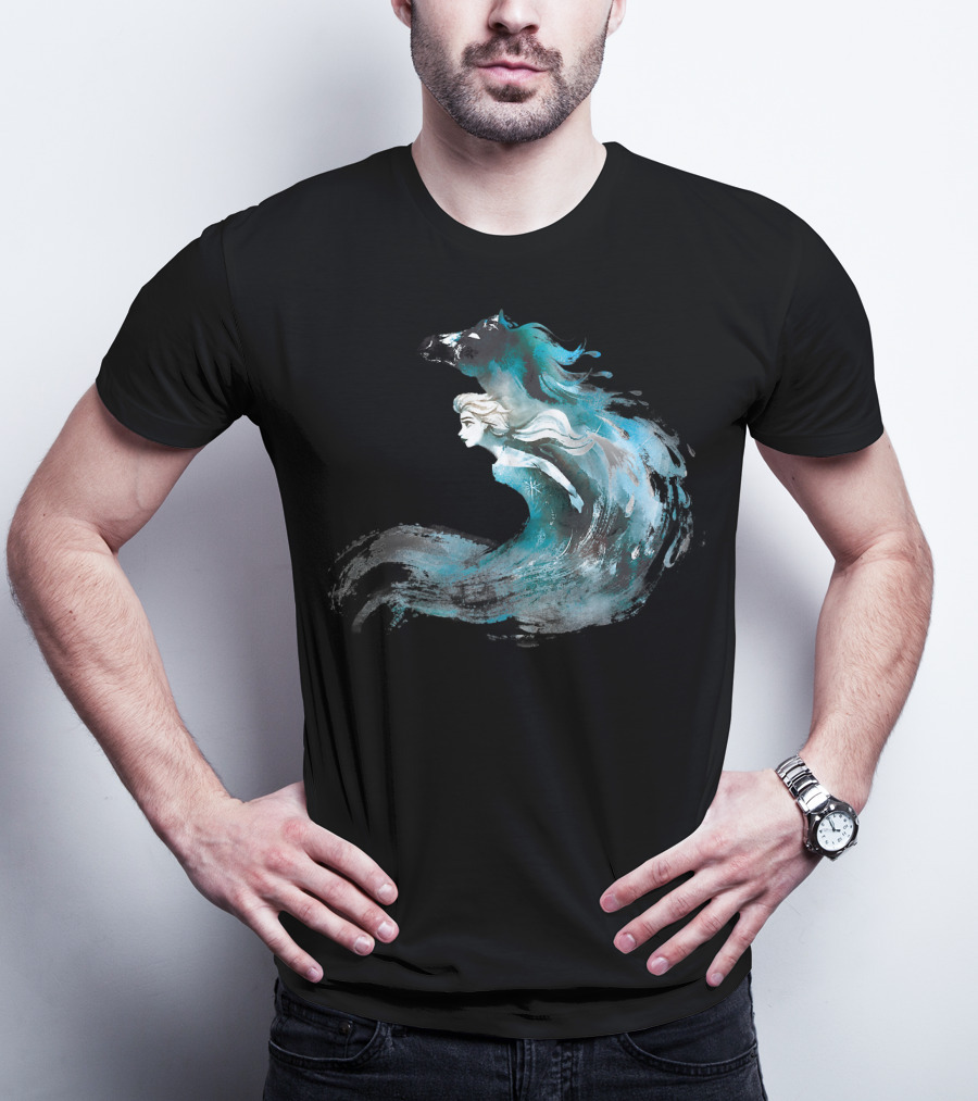 Disney Frozen 2 Elsa And The Nokk Magic Water Spirit T-Shirt