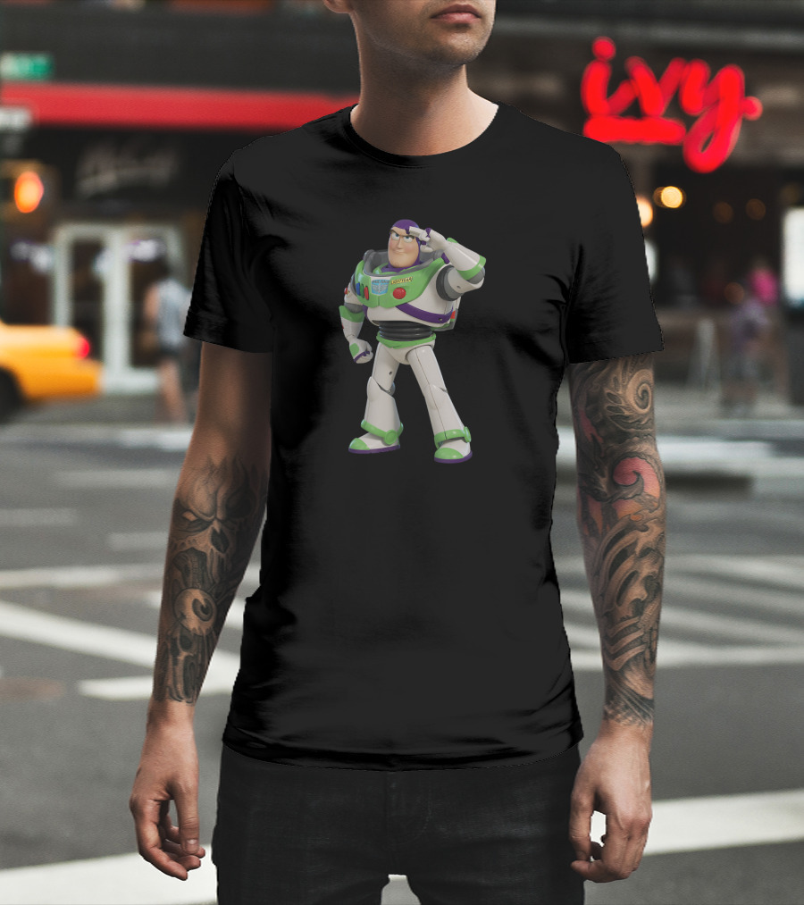 Buzz Lightyear Salute Disney Pixar Toy Story 4 Heroic Pose T-Shirt