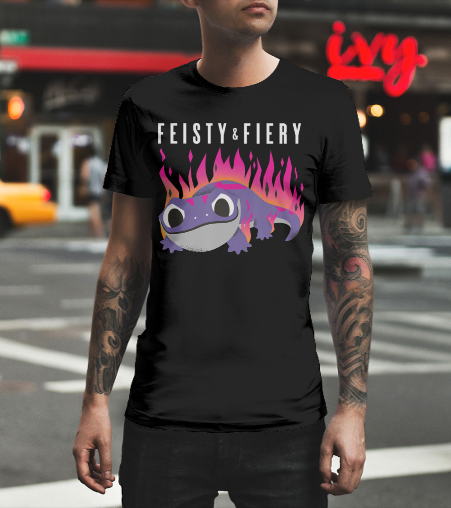 Feisty And Fiery Disney Frozen 2 Bruni Salamander T-Shirt