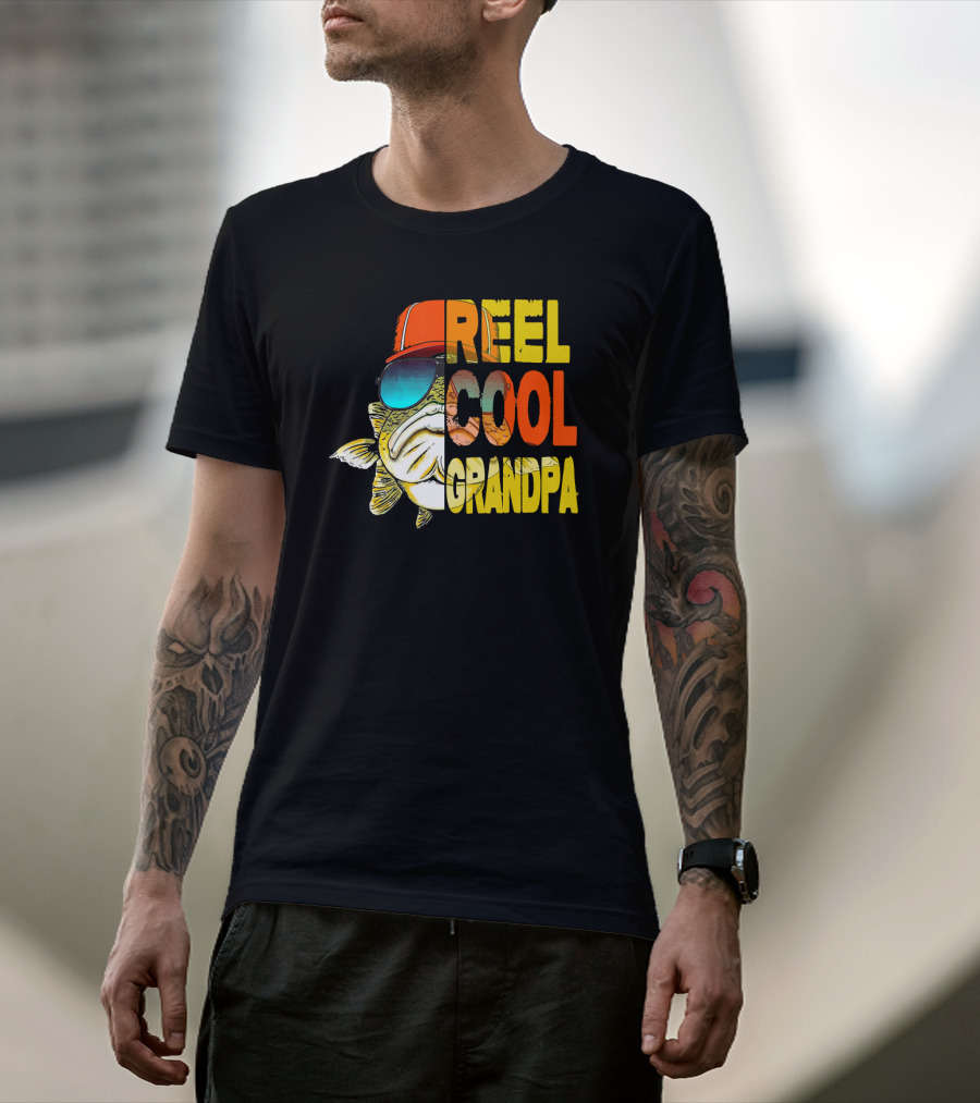 Father's Day Reel Cool Grandpa Fishing T-Shirt