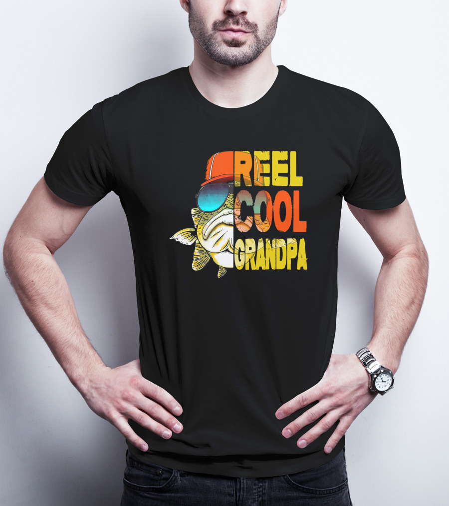 Father's Day Reel Cool Grandpa Fishing T-Shirt
