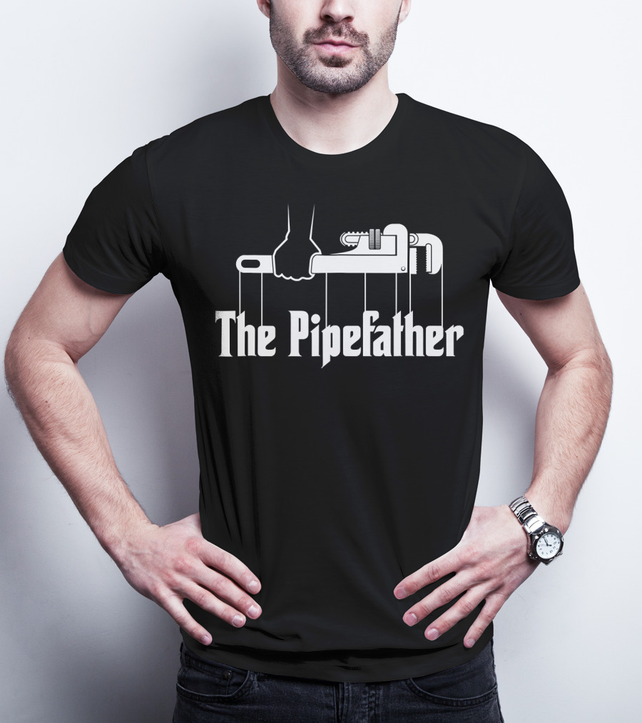 The Pipefather Plumber Puppet Wrench Hand T-Shirt