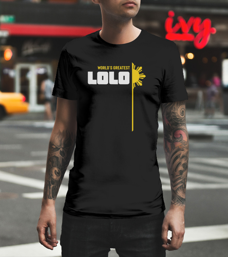 World's Greatest Lolo Filipino Grandpa Sun T-Shirt