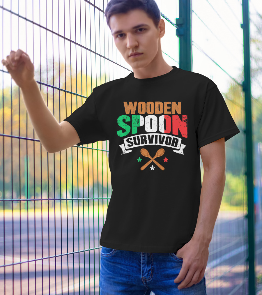 Wooden Spoon Survivor Italian Chef Kitchen Inspiration T-Shirt