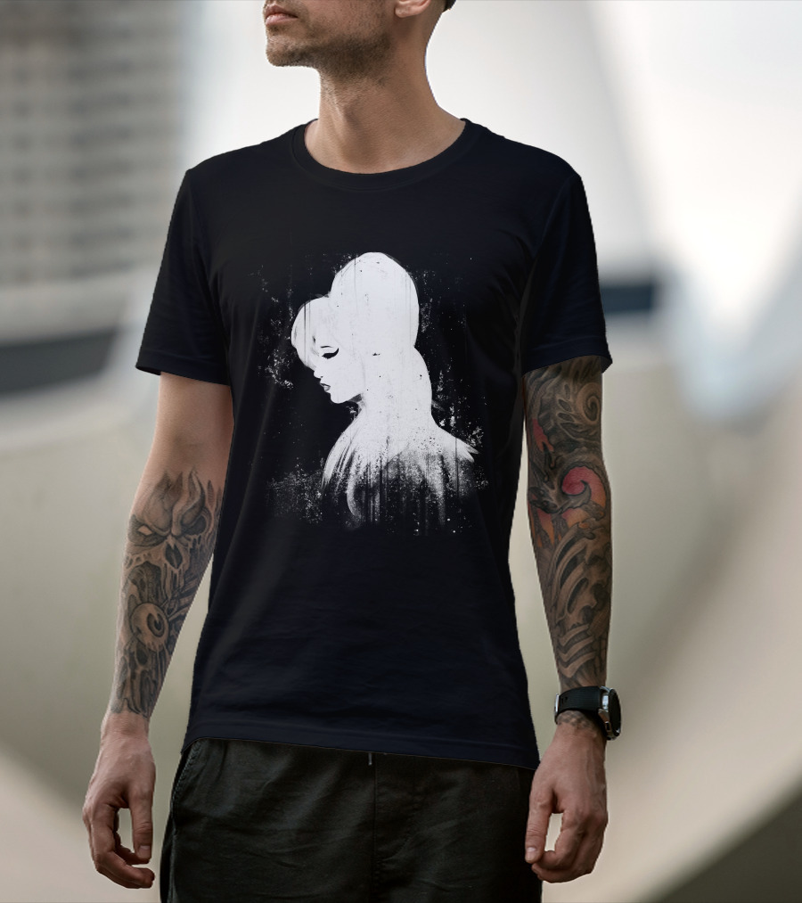 Amy Winehouse Back To Black Silhouette Iconic T-Shirt