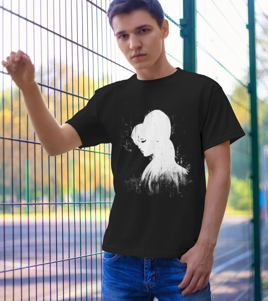 Amy Winehouse Back To Black Silhouette Iconic T-Shirt