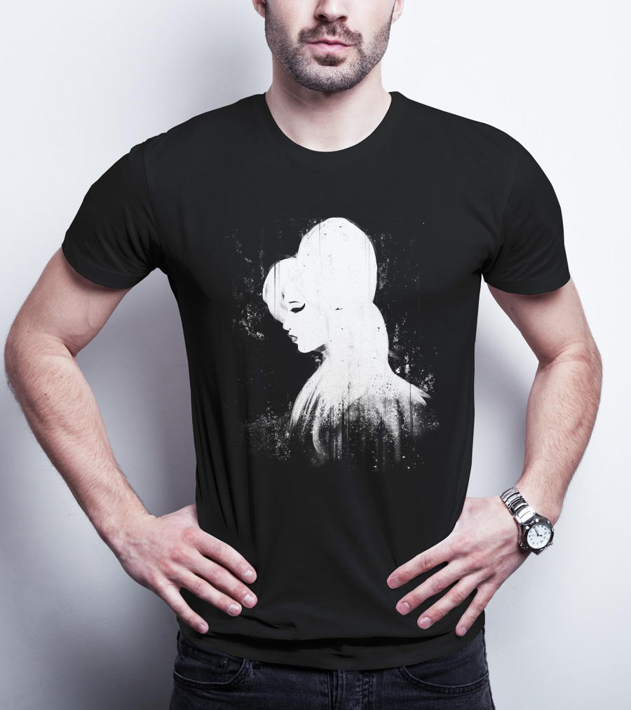 Amy Winehouse Back To Black Silhouette Iconic T-Shirt