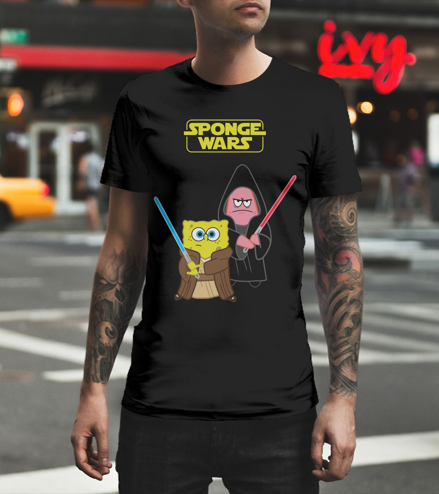 SpongeBob SquarePants Patrick Star Sponge Wars T-Shirt