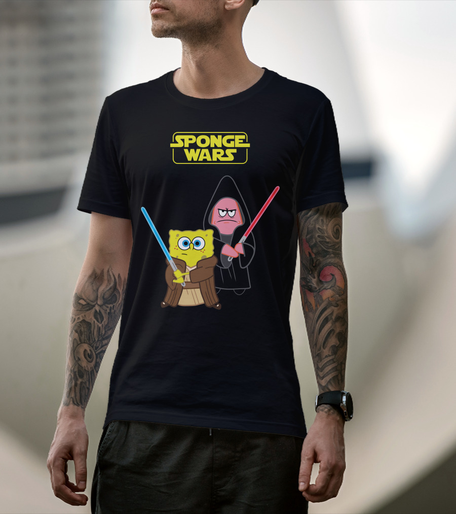 SpongeBob SquarePants Patrick Star Sponge Wars T-Shirt