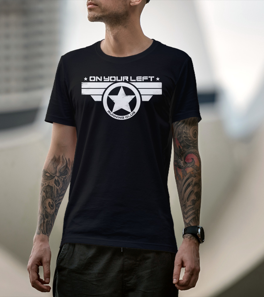 On Your Left Running Club Star Emblem T-Shirt