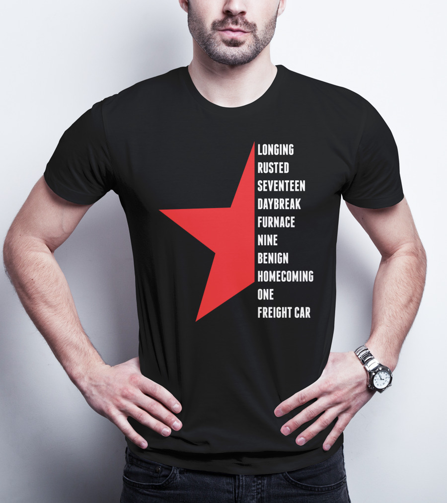 Winter Soldier Longing Rusted Seventeen Daybreak Furnace Nine Benign Homecoming One Freight Car T-Shirt