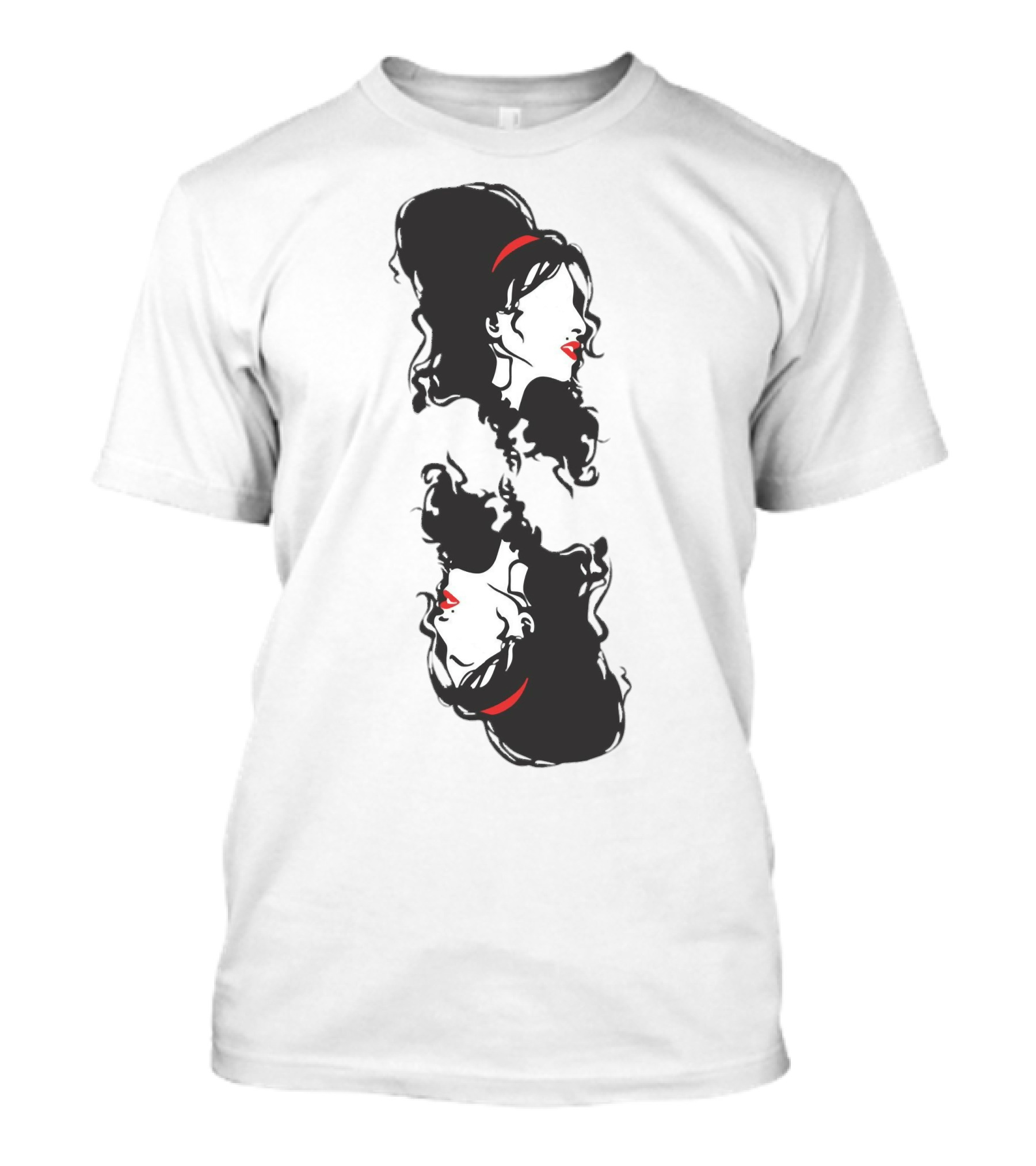 Ace Card Amy Winehouse Mirror Profile T-Shirt