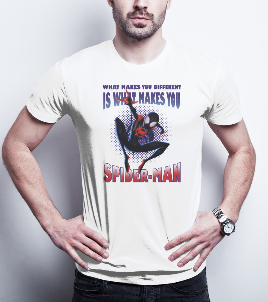 Spider-Man Into The Spider-Verse What Makes You Different Is What Makes You Spider-Man T-Shirt