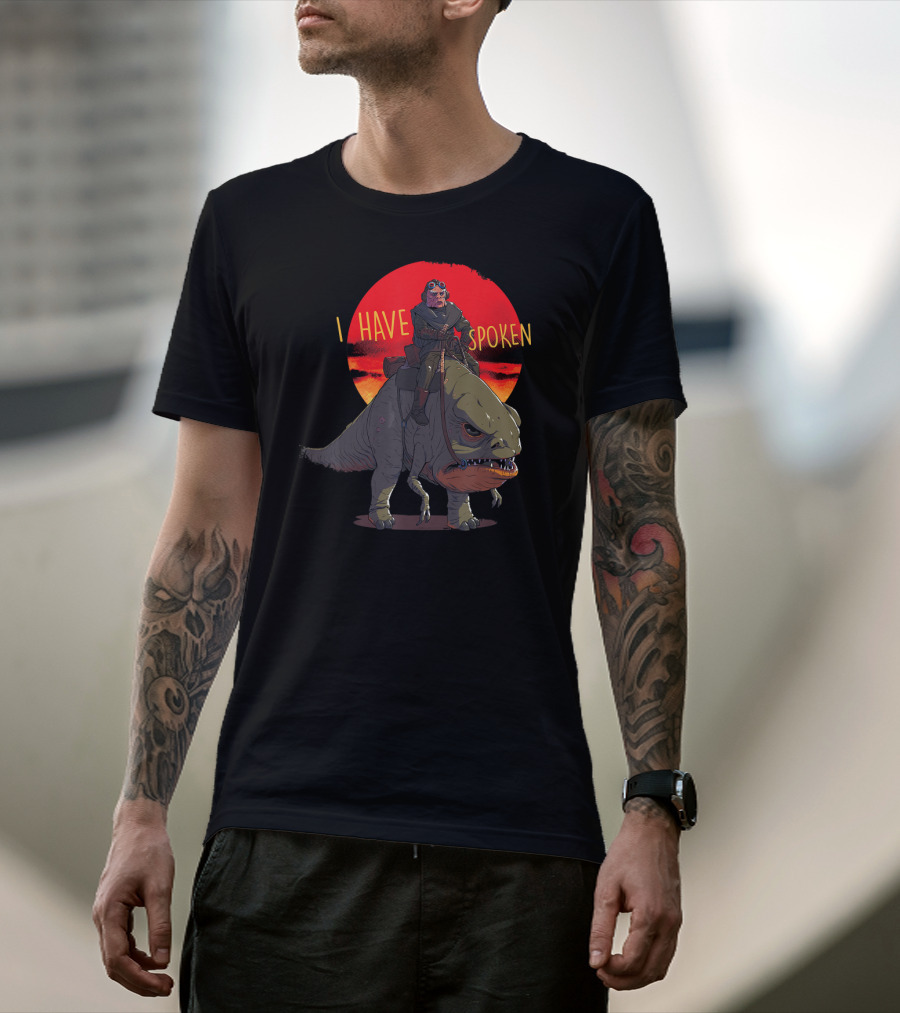 Star Wars The Mandalorian I Have Spoken Kuiil Riding Blurrg T-Shirt