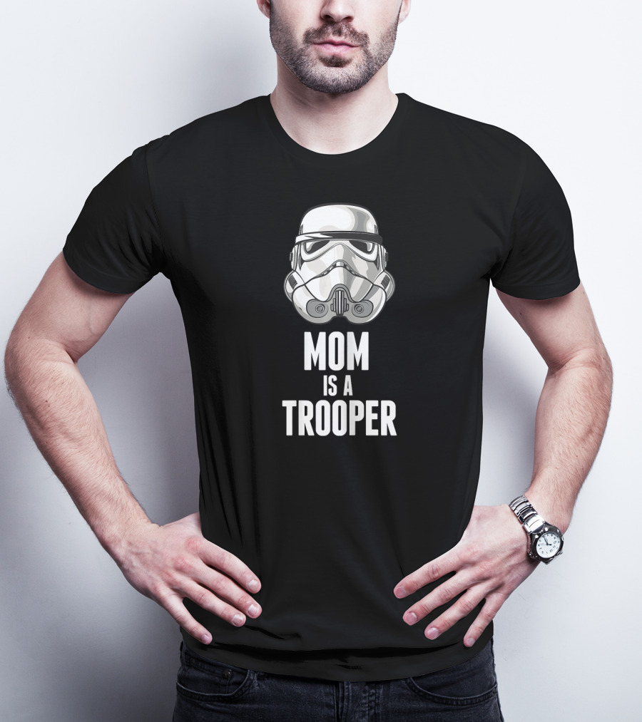 Star Wars Stormtrooper Mom Is A Trooper Iconic Helmet T-Shirt