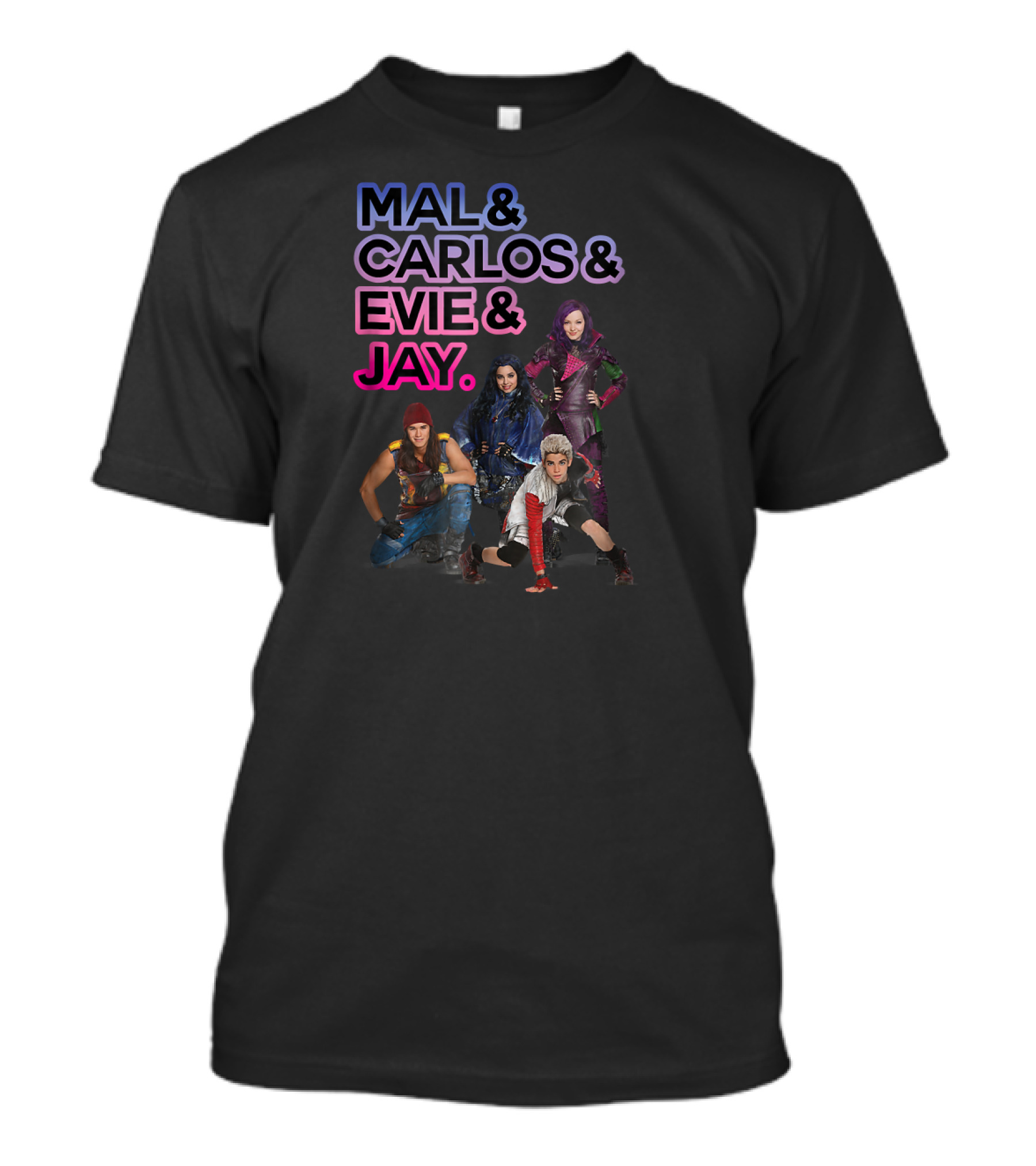 Mal And Carlos And Evie And Jay Disney Descendants Evil T-Shirt