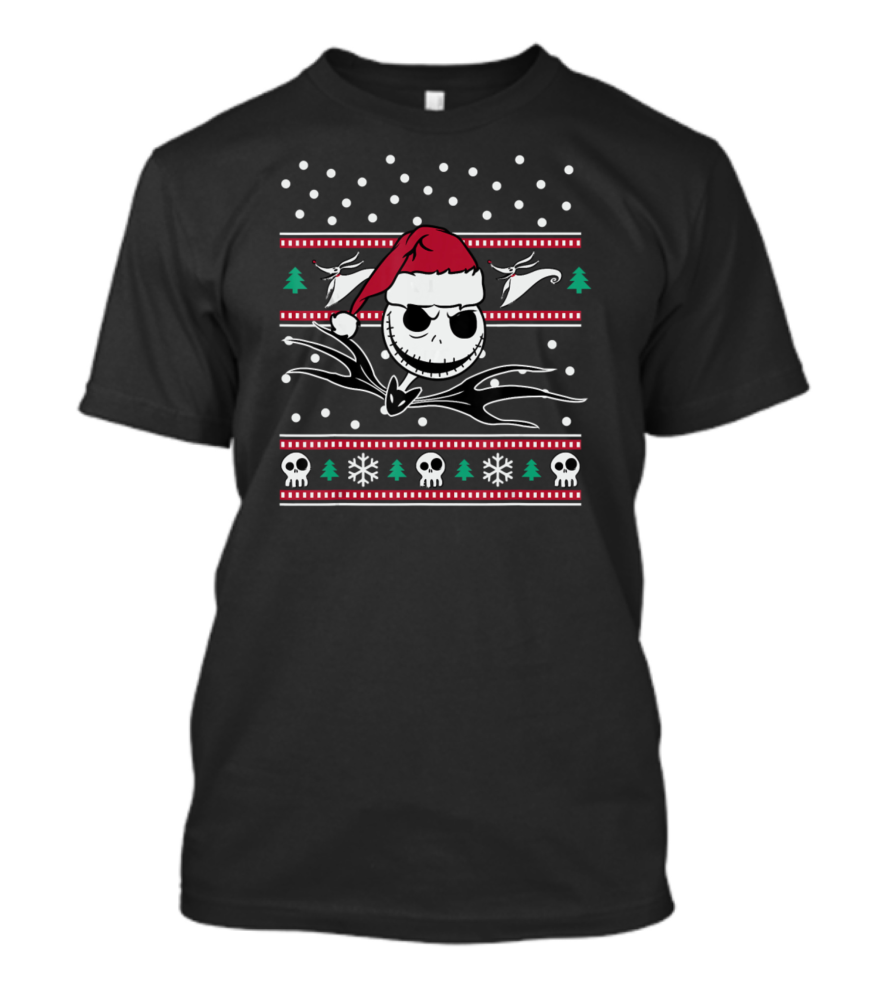 Disney Nightmare Before Christmas Jack Skellington Santa Ugly Christmas T-Shirt