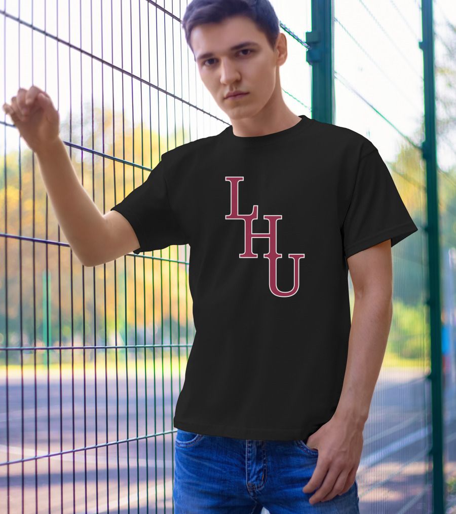 NCAA Lock Haven University LHU Bold Maroon Letters T-Shirt