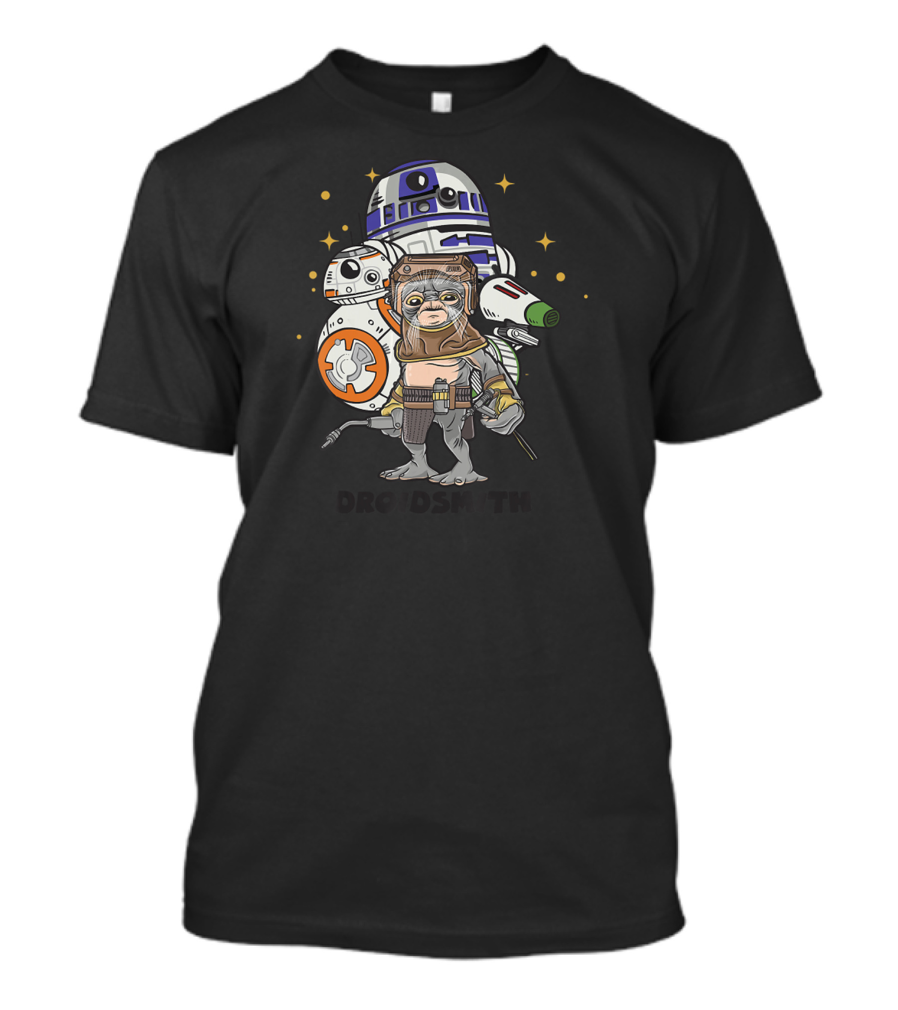 Star Wars The Rise Of Skywalker Babu Frik Droidsmith R2-D2 BB-8 C-3PO T-Shirt