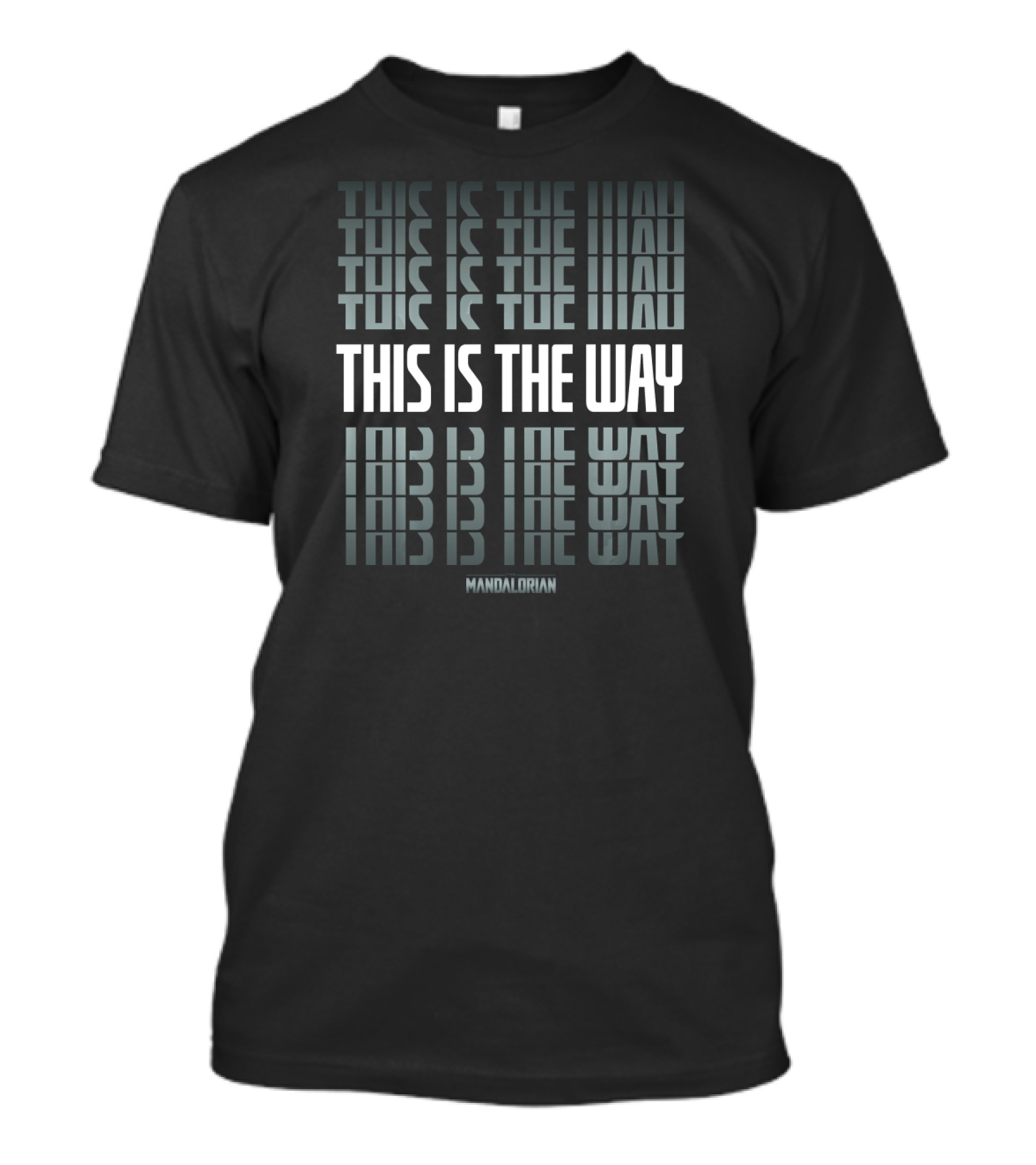 Star Wars The Mandalorian This Is The Way Mandalorian Text Stack T-Shirt