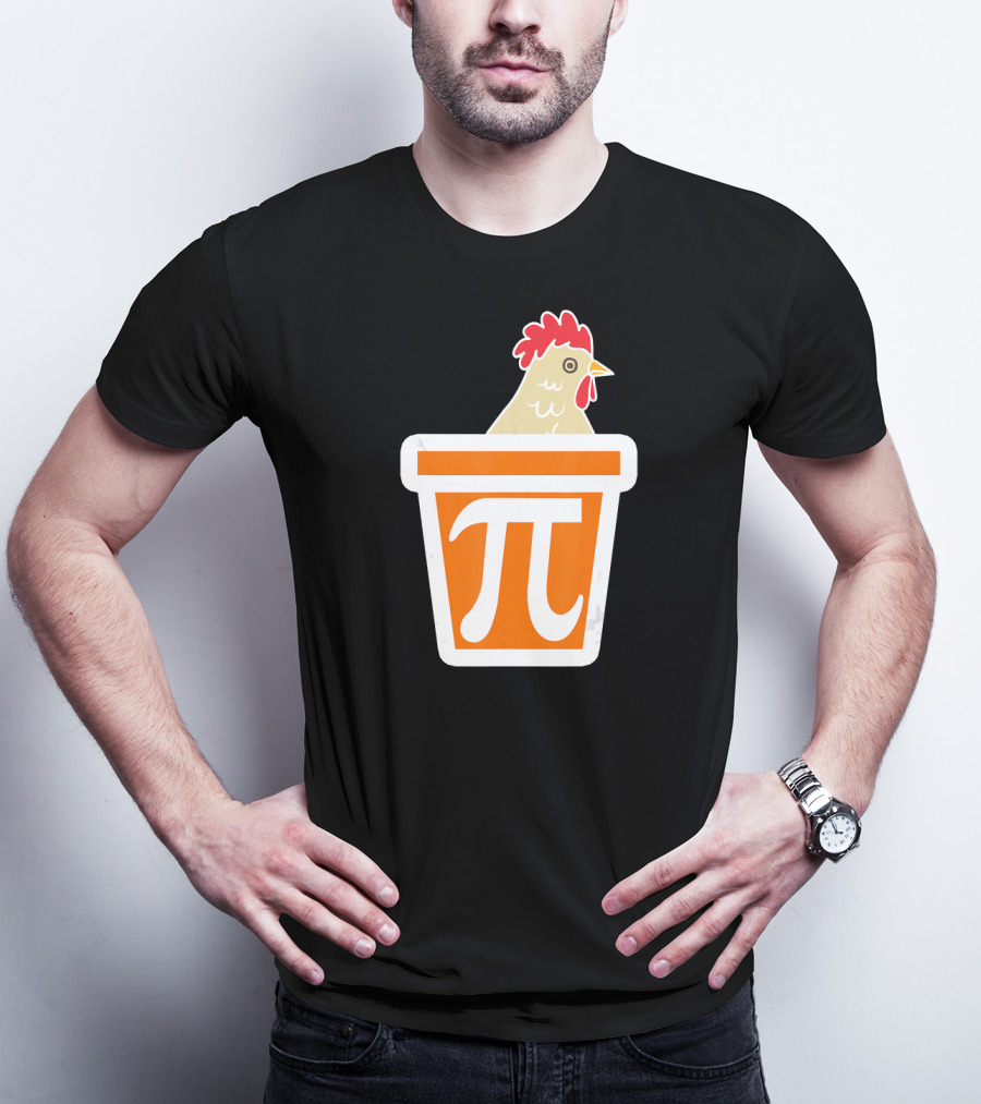 Chicken In Pi Symbol Bucket T-Shirt