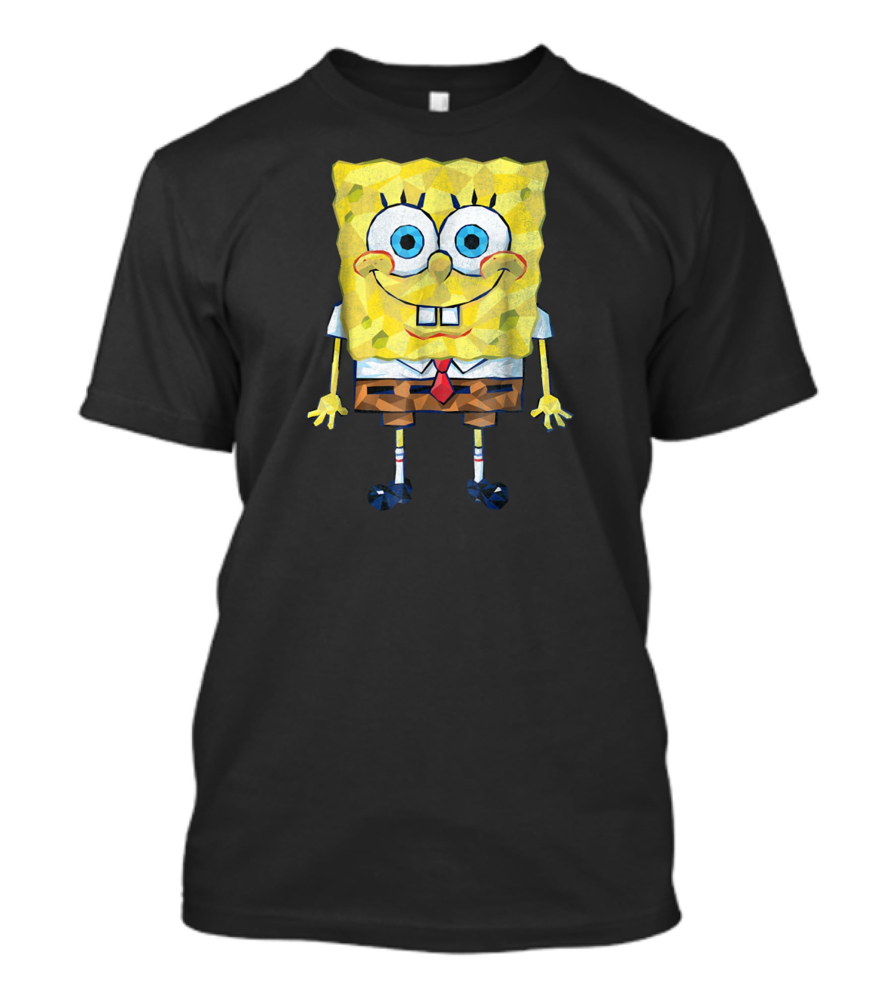 SpongeBob SquarePants Geometric Textured T-Shirt