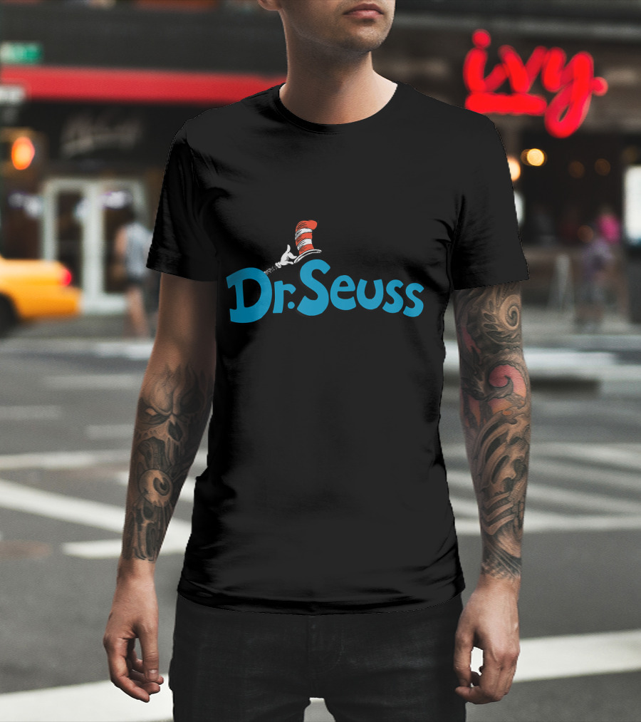 Dr. Seuss Iconic Hat And Logo Recognition T-Shirt