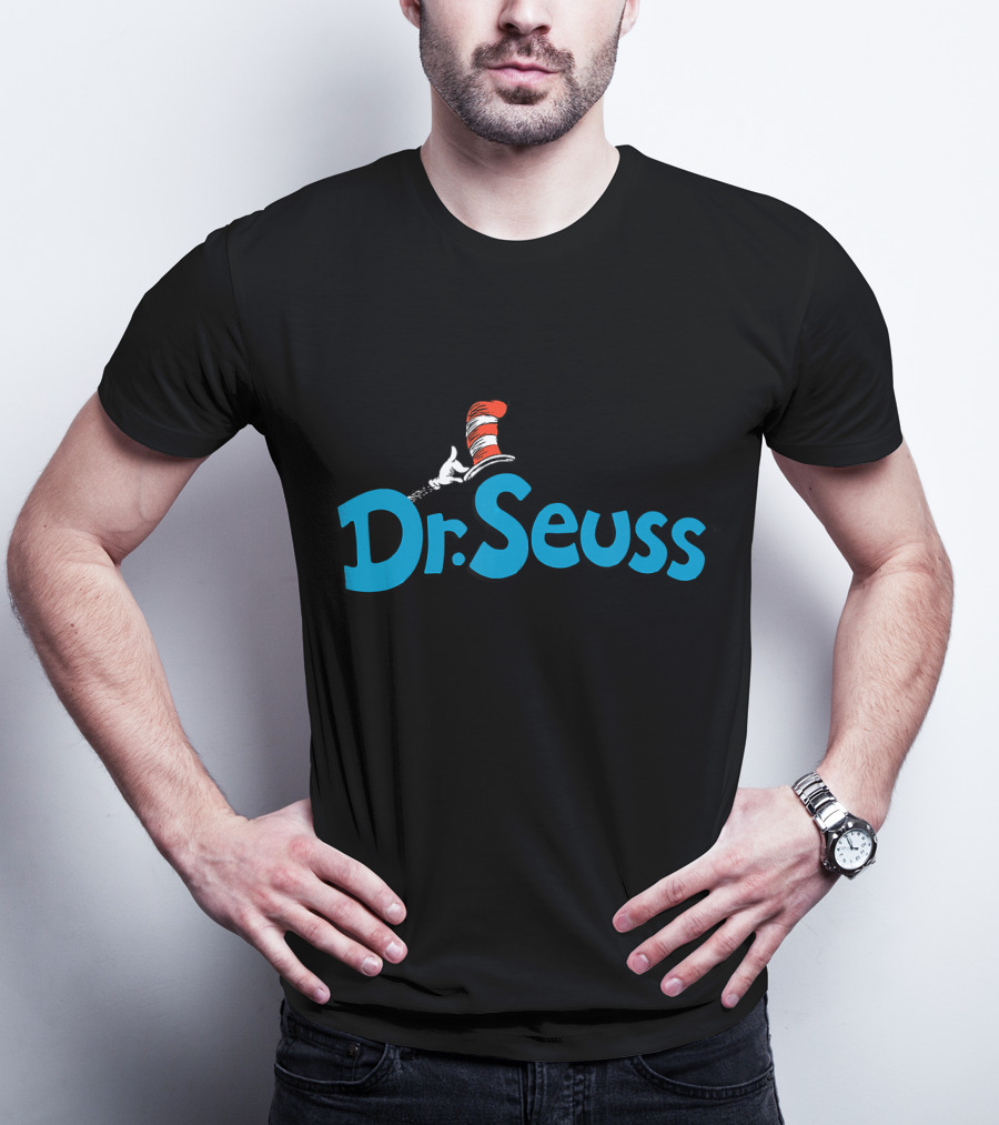 Dr. Seuss Iconic Hat And Logo Recognition T-Shirt