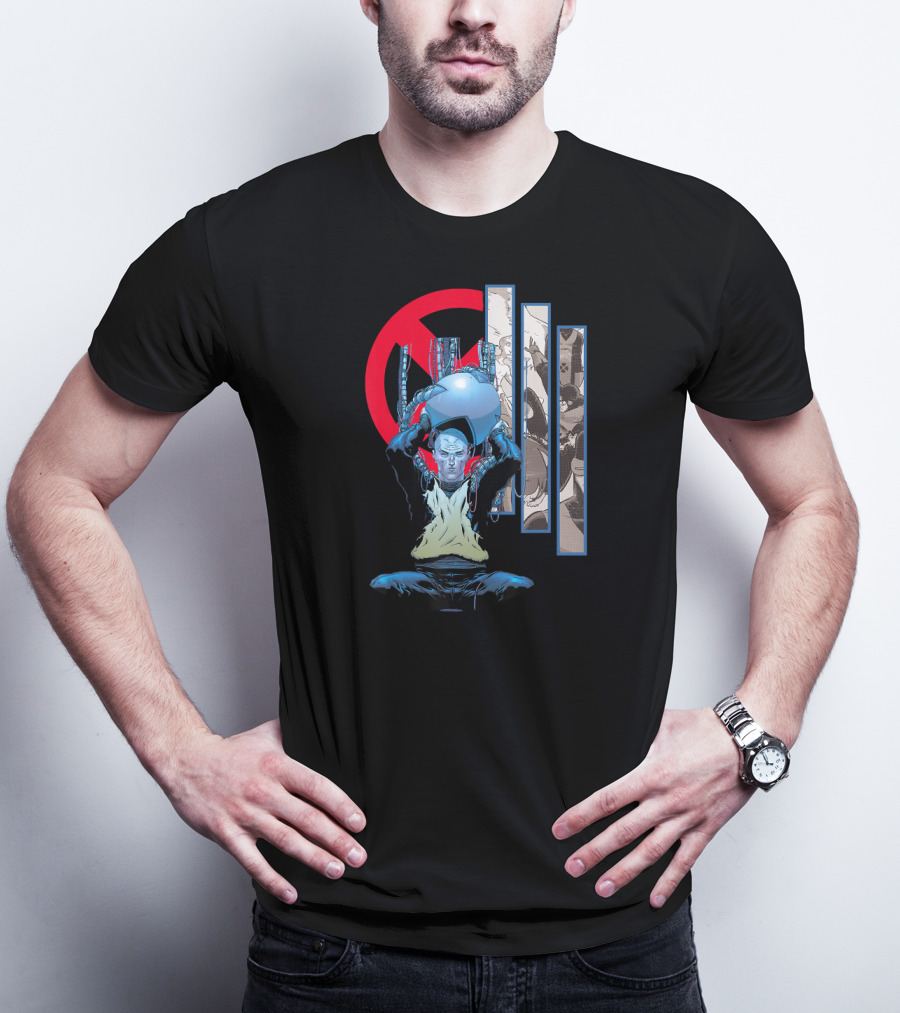 Marvel X Men Professor X Charles Xavier Iconic Cerebro X-Men T-Shirt