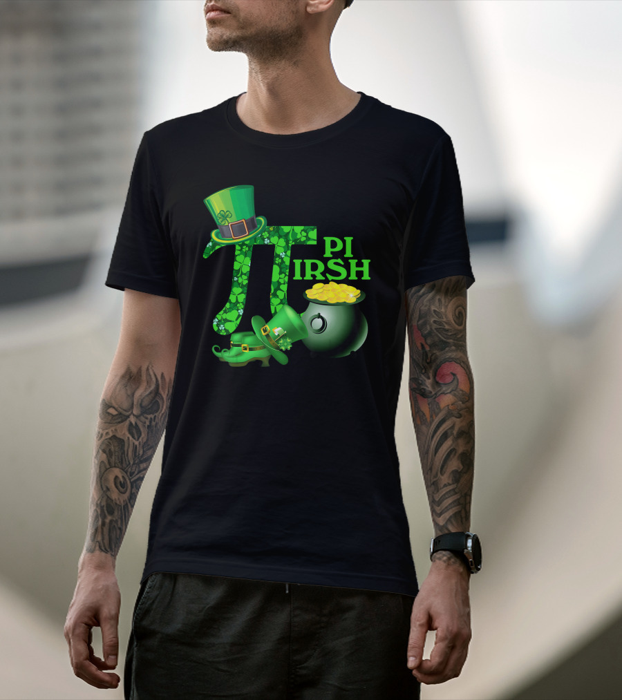 Shamrock Pi Irish Math Teacher St Patrick's Day T-Shirt