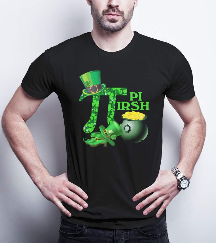 Shamrock Pi Irish Math Teacher St Patrick's Day T-Shirt