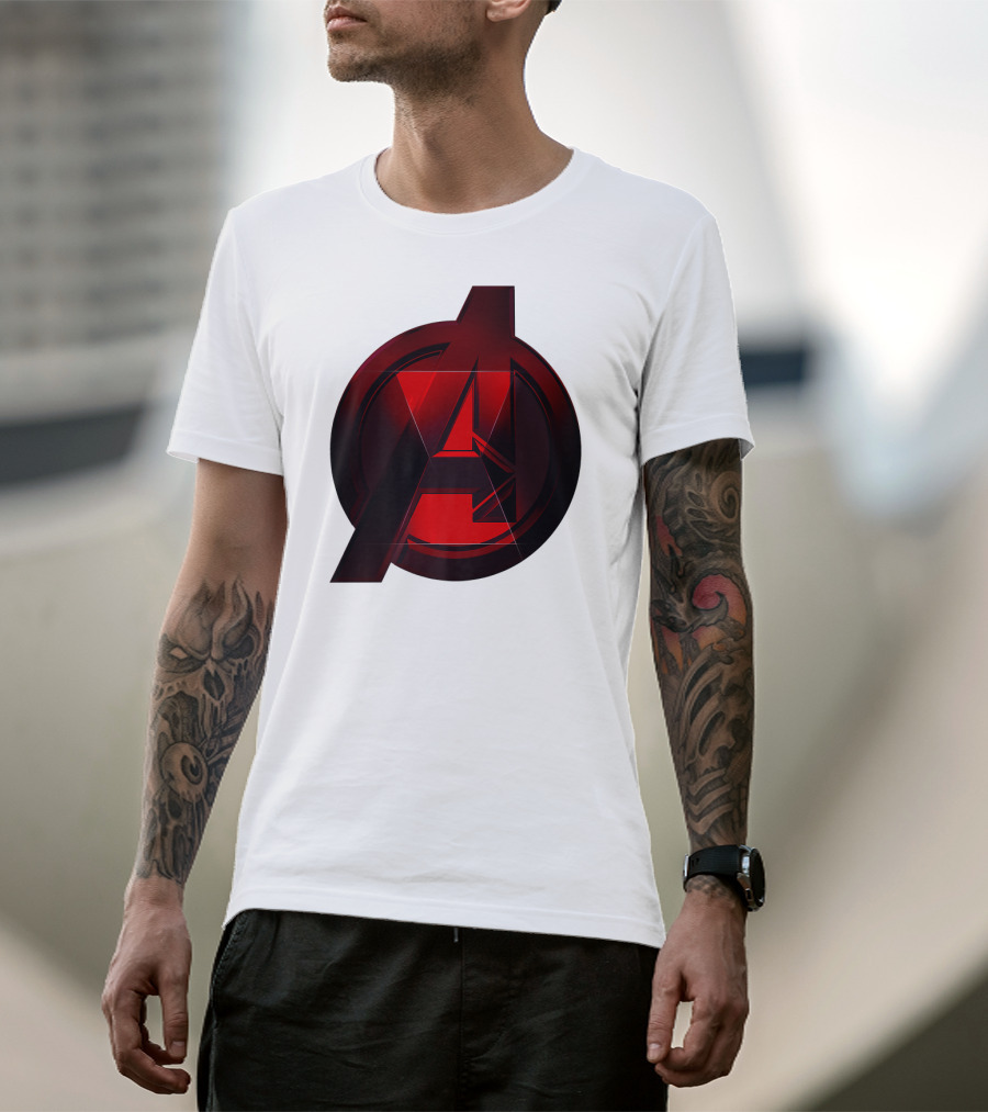 Black Widow Avengers Logo Marvel T-Shirt