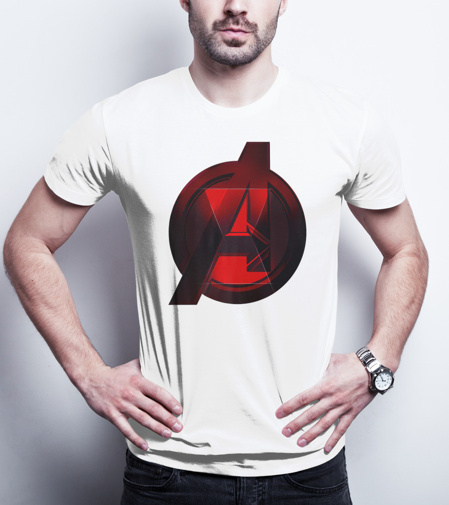 Black Widow Avengers Logo Marvel T-Shirt