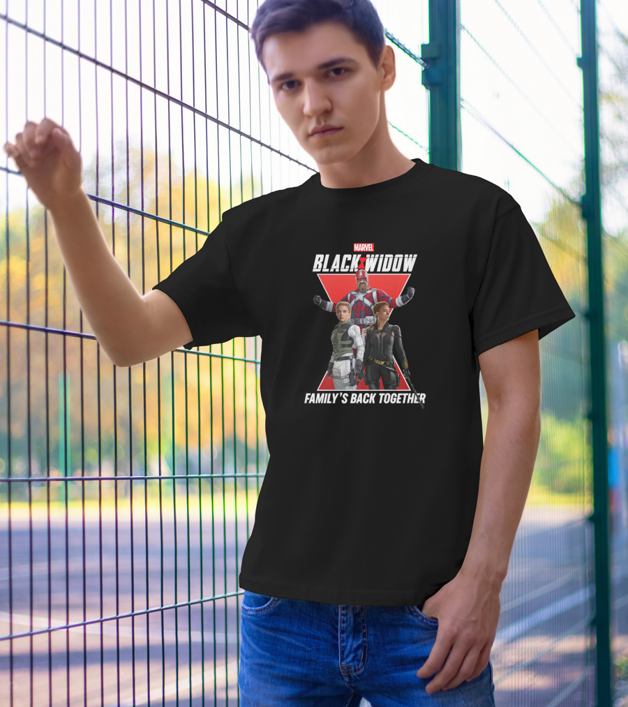 Marvel Black Widow Family's Back Together Group Shot T-Shirt