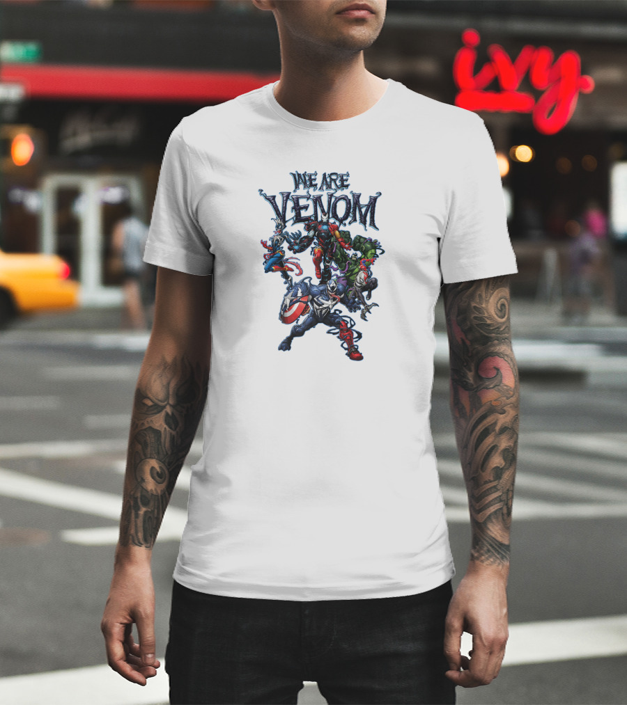 We Are Venom Marvel Spider Man Maximum Venom Group Shot Characters T-Shirt