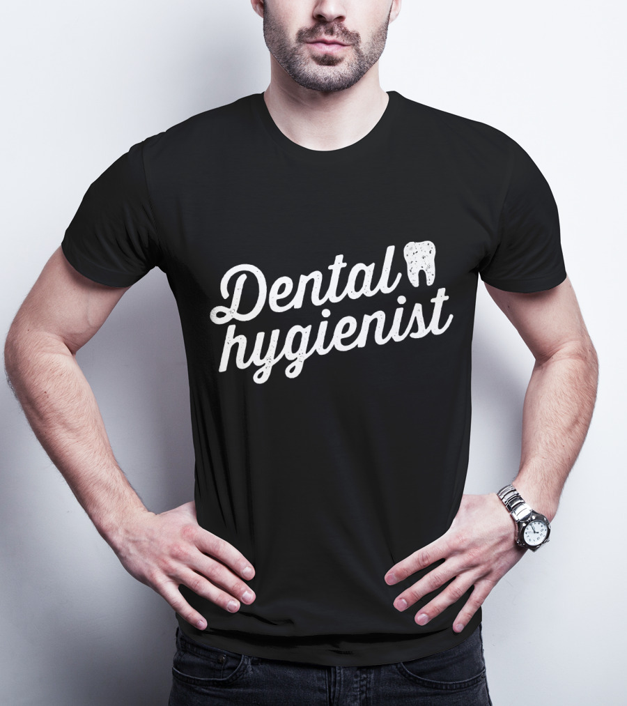 Dental Hygienist RDH Distressed Tooth Graphic Graduation T-Shirt