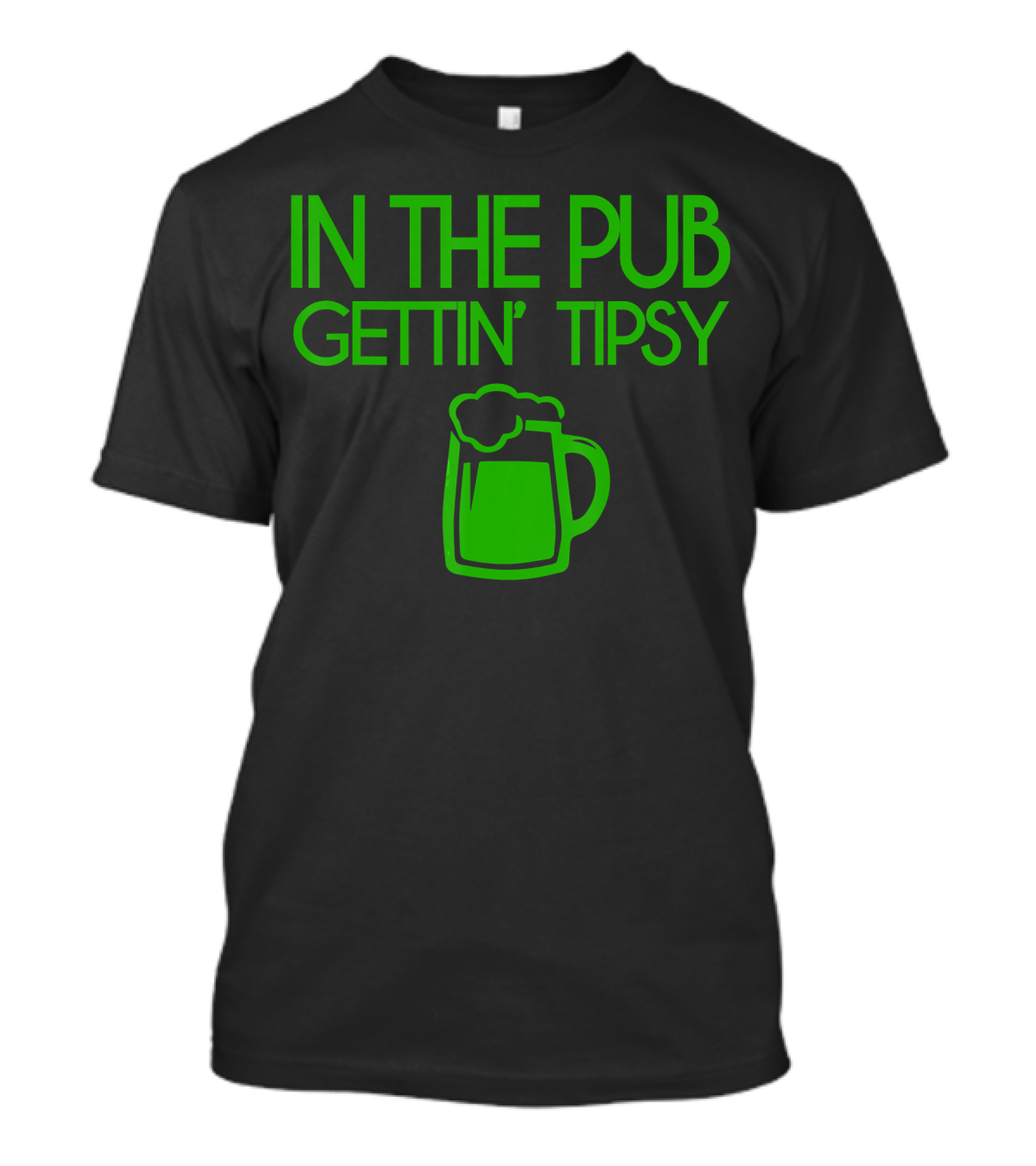 In The Pub Gettin' Tipsy Beer Mug Fun酒精 Hash雰囲気 T-Shirt
