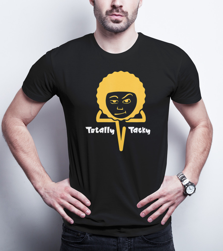 Totally Tacky Retro Smirking Yellow Afro Face T-Shirt