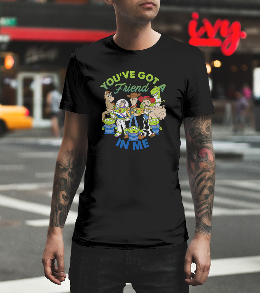 You've Got A Friend In Me Toy Story Cartoon Group Shot T-Shirt