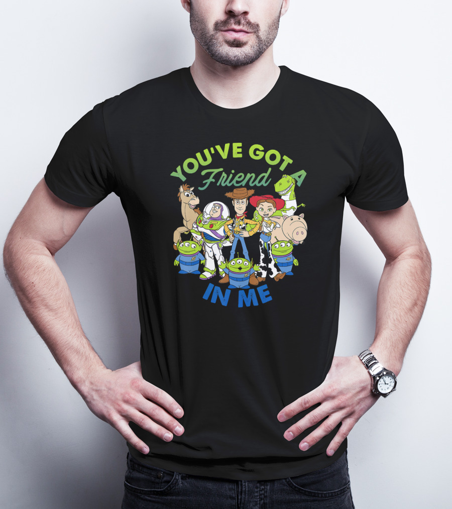You've Got A Friend In Me Toy Story Cartoon Group Shot T-Shirt