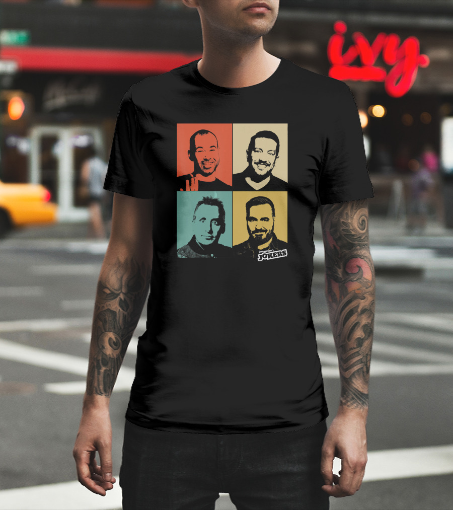 Impractical Jokers Colorful Pop Art Style Portraits T-Shirt