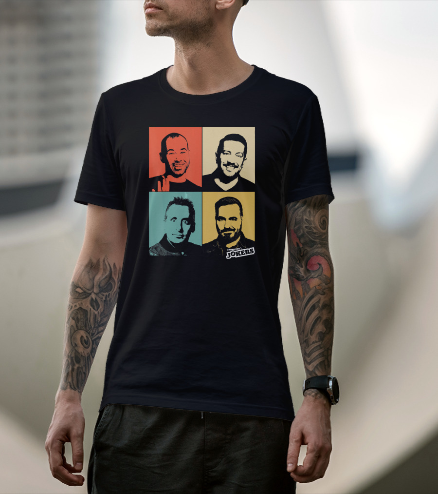 Impractical Jokers Colorful Pop Art Style Portraits T-Shirt